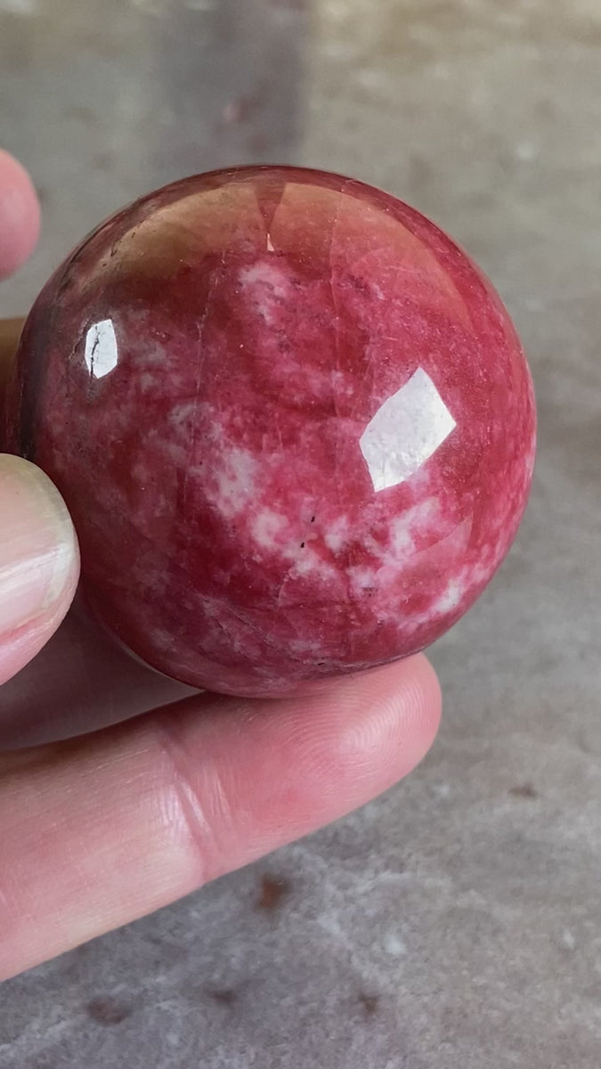 Thulite sphere - 1.6" – Stone Haven Gems